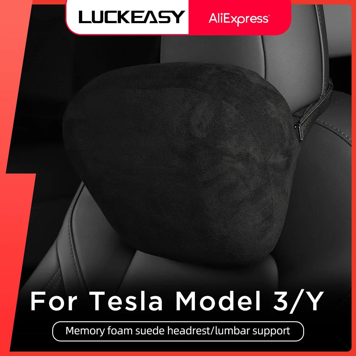 LUCKEASY For Tesla Model 3 Y Skin friendly And Comfortable Car Memory ...