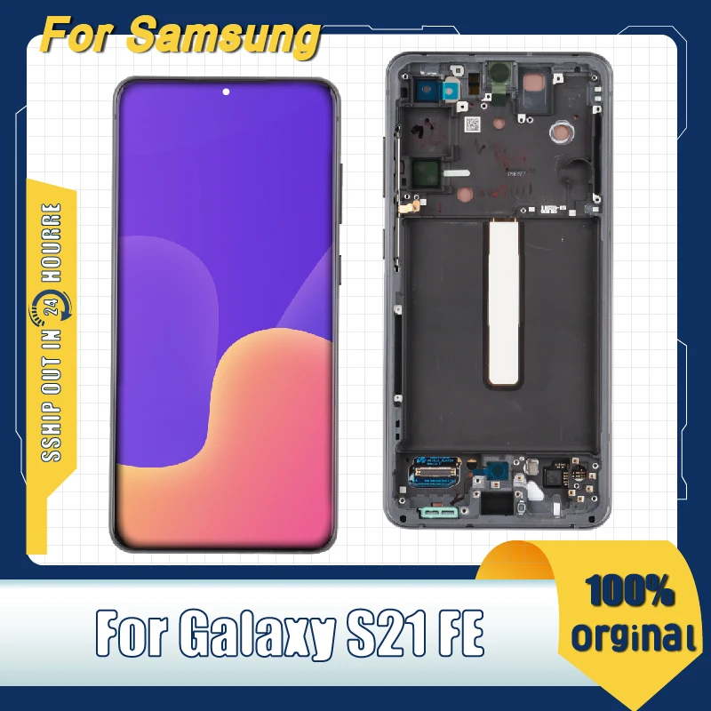 ORIGINAL-6-4-For-SAMSUNG-Galaxy-S21FE-LCD-Touch-Screen-Assembly-Replacm ...