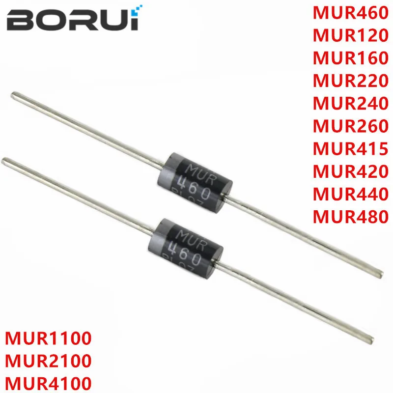 20pcs-MUR460R-DO-201-diode-MUR460-MUR120-MUR160-MUR220-MUR240-MUR260 ...
