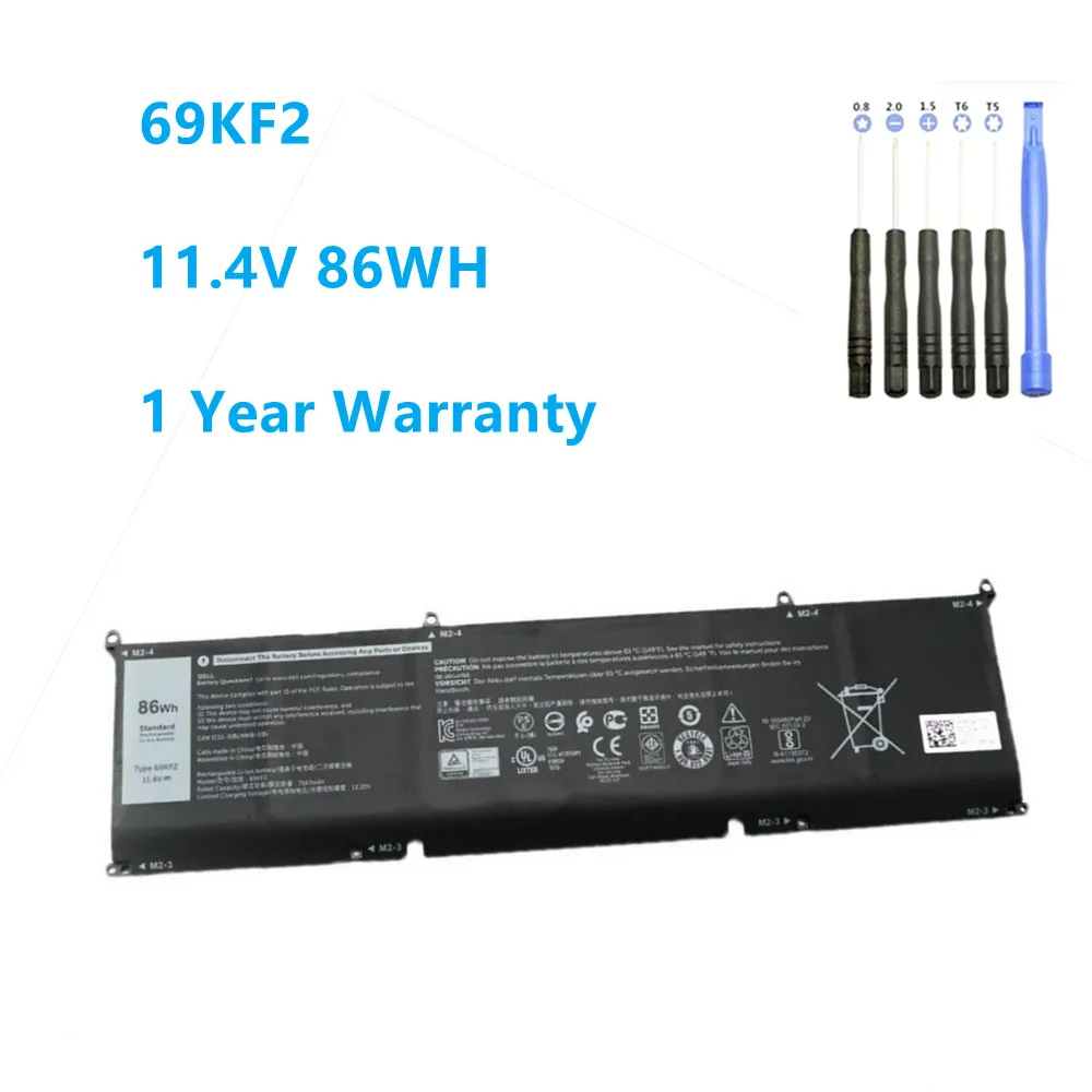 New-69KF2-8FCTC-70N2F-11-4V-86WH-Battery-For-Dell-Alienware-M15-M17-R3 ...