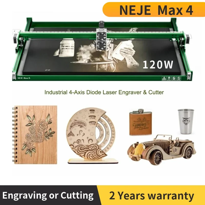 NEJE-Max-4-80-120W-A40640-E40-E80-Engraving-Cutting-Machine-4-Axis ...