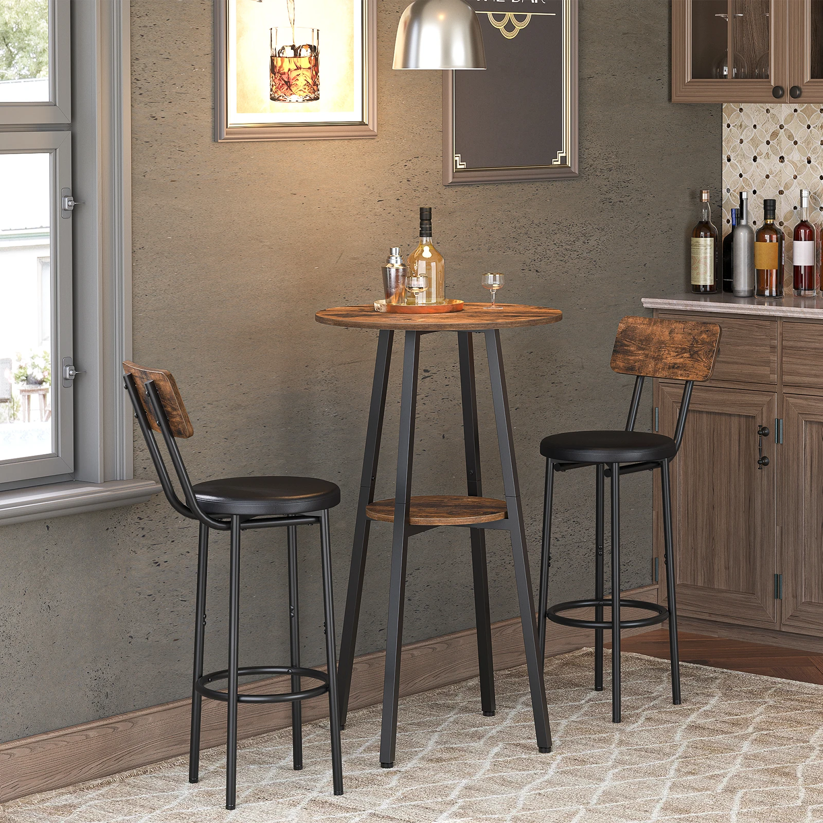 2-Tier Round Bar Table – About Cozy Living