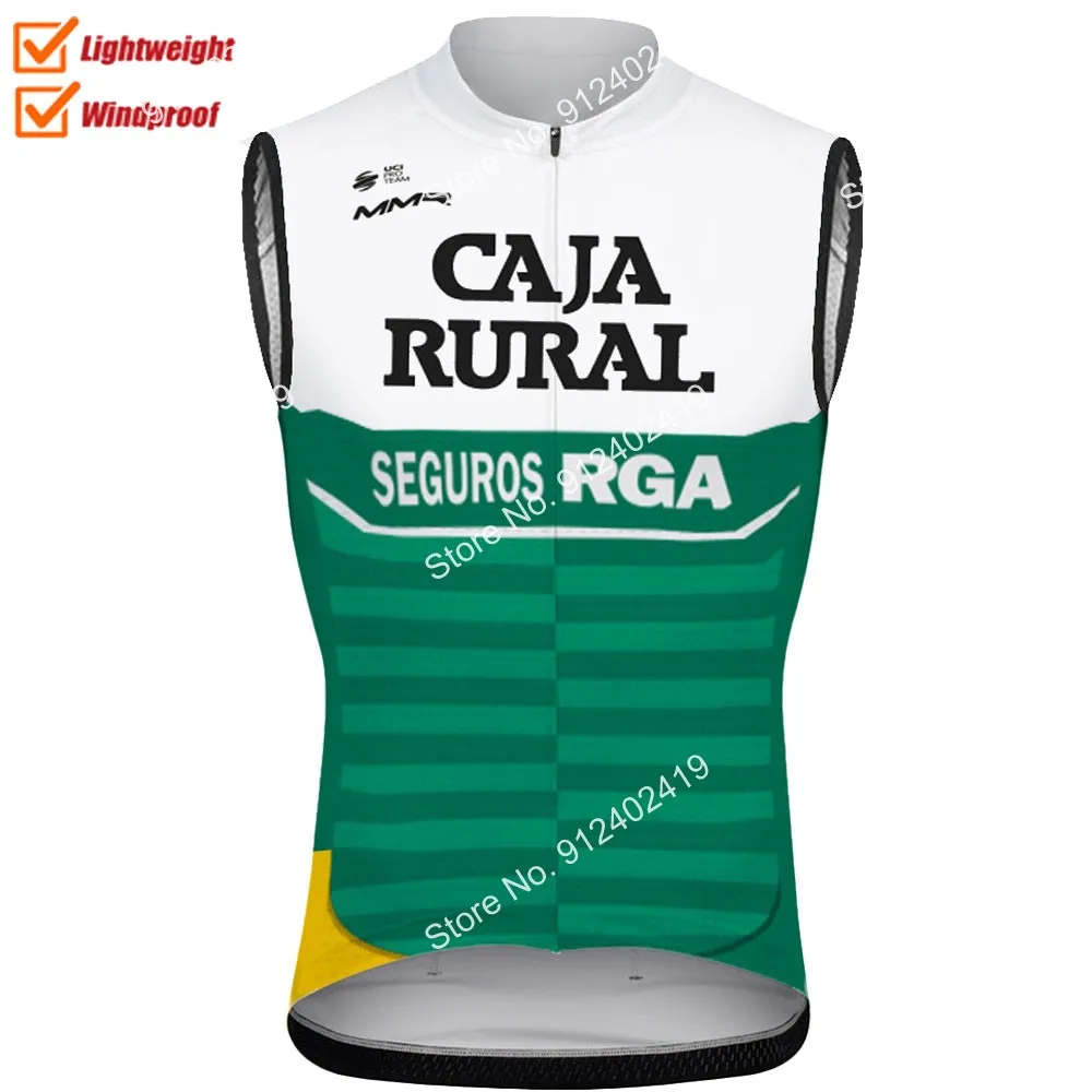 WindVest 2022 Caja Rural Team Cycling Vest Windproof Road Bike Jersey ...
