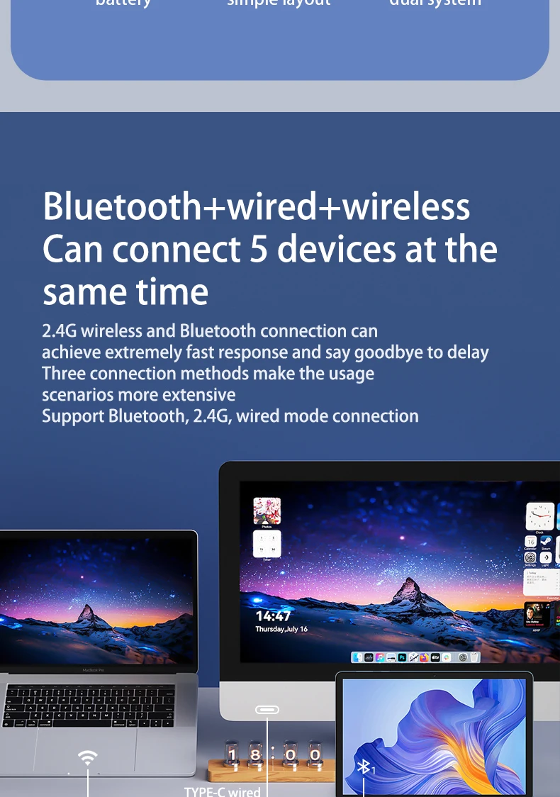 Aigo A68 Mechanical Keyboard – Compact & Hot-Swap