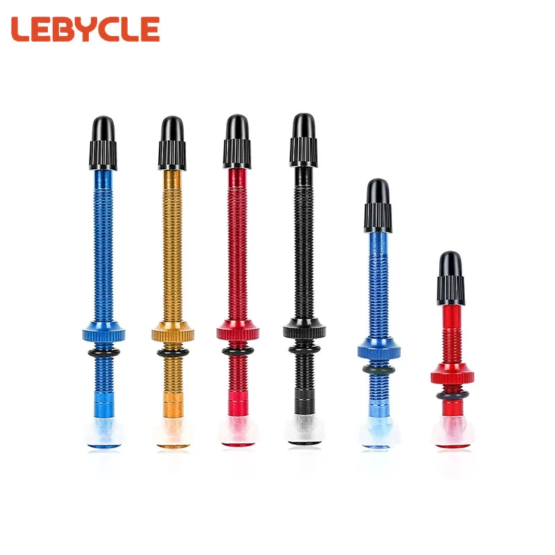 Lebycle-MTB-Road-Bike-Tubeless-Valves-Stems-40-60-80mm-Tubeless-FV-With ...