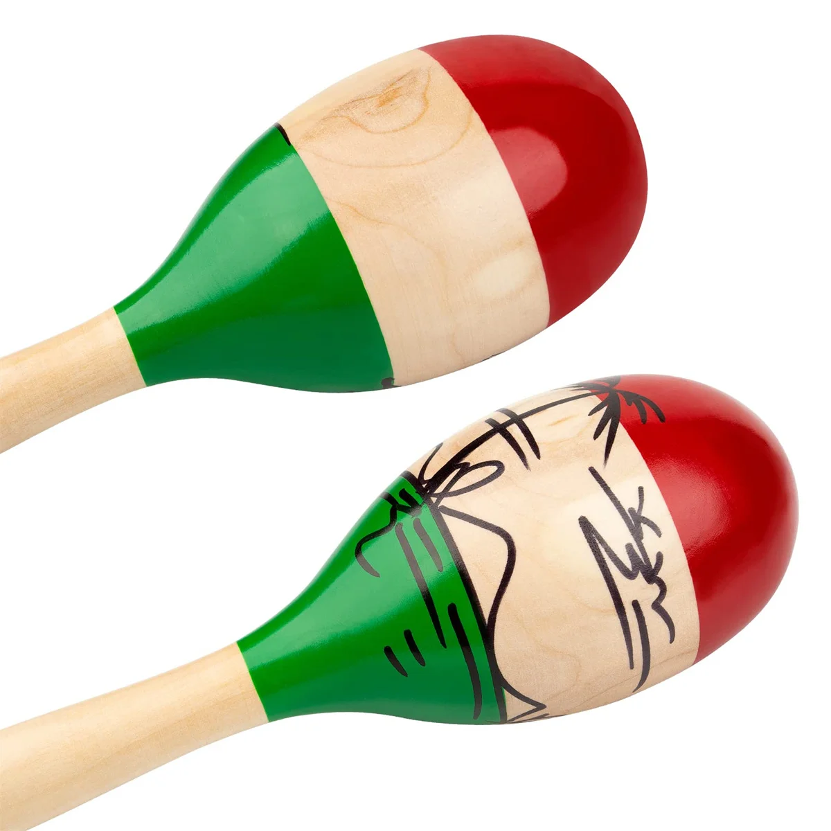 Miwayer-Maracas-para-ni-os-y-adultos-2-piezas-Madera-Rumba-Shakers-Gran ...