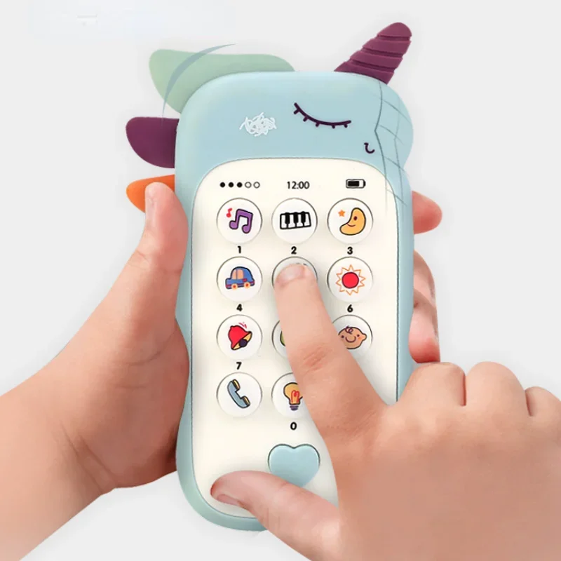 Baby-Phone-Toy-Music-Sound-Telephone-Sleeping-Toys-With-Teether ...