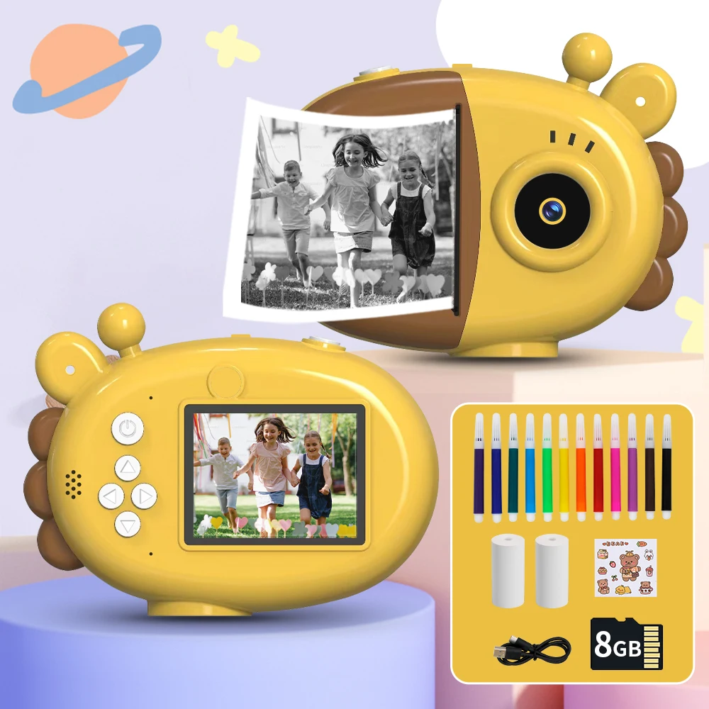 Children-s-Snap-Instant-Printing-Camera-Kids-Portable-Digital-Creative ...