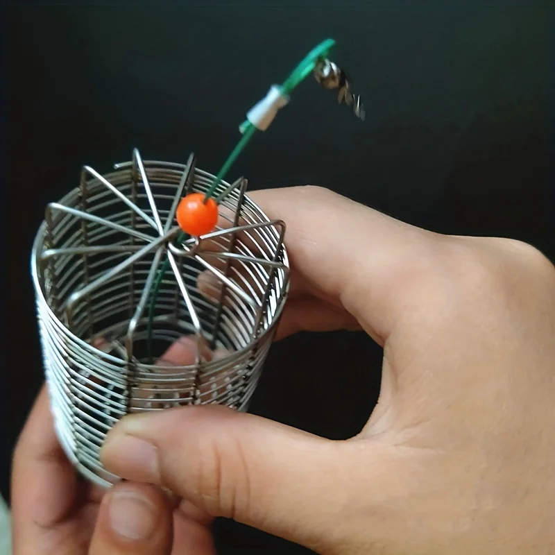 5pcs-Durable-Stainless-Steel-Wire-Bait-Cage-for-Fishing-Easy-to-Use-and ...