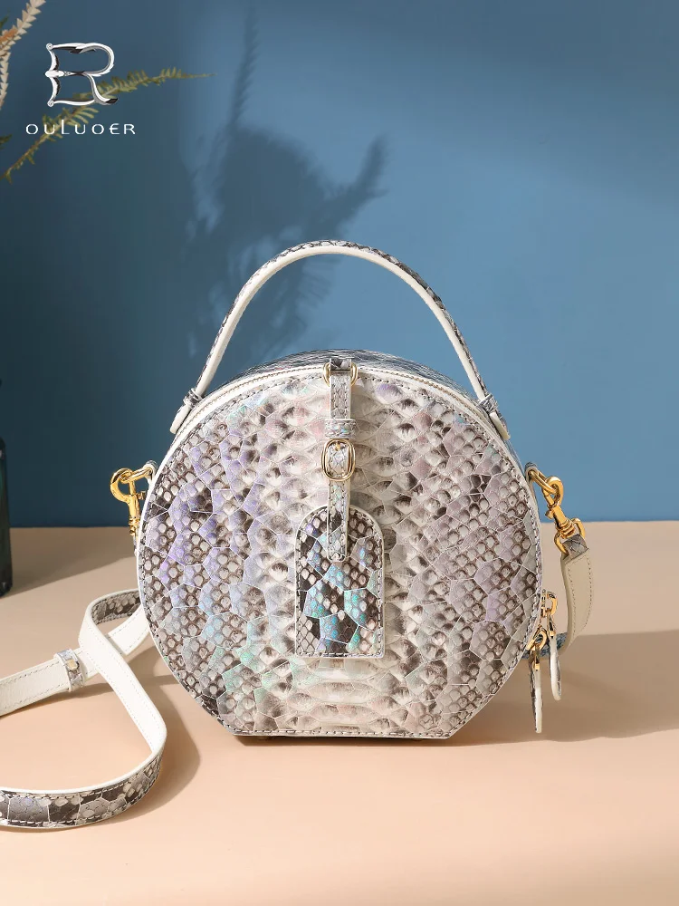 2023-New-Designer-Python-Snake-Skin-Women-Handbag-Fashion-Genuine ...