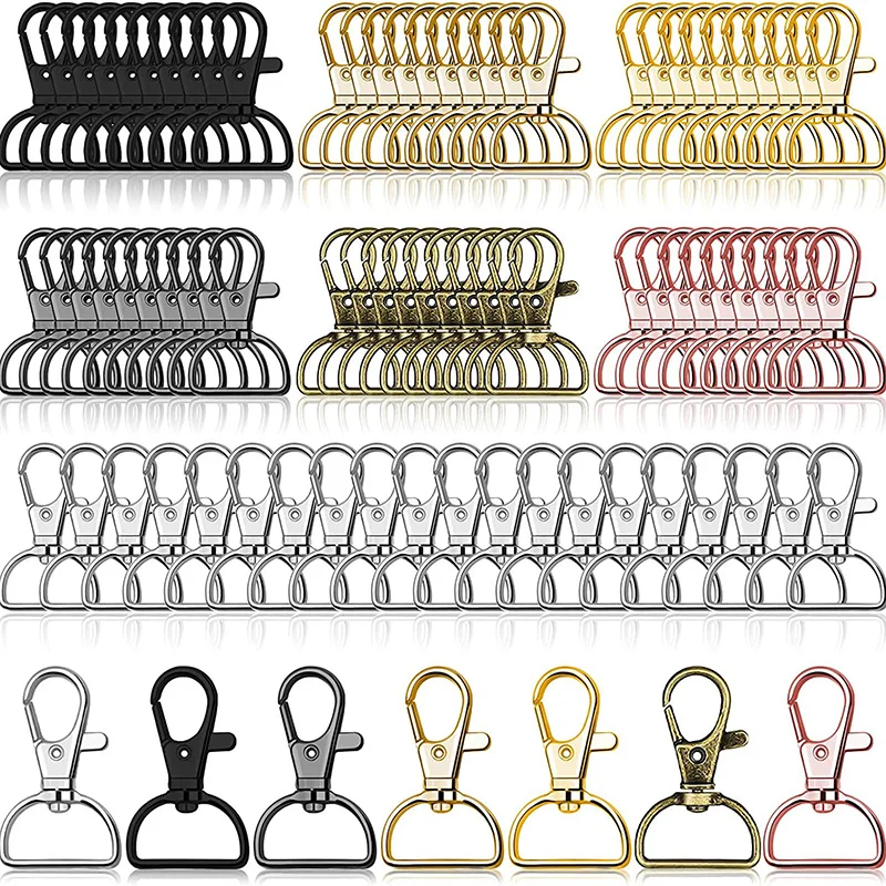 5Pcs-Swivel-Clasp-Hooks-D-Ring-Key-Chain-Clip-Hooks-Lobster-Claw-Clasp ...