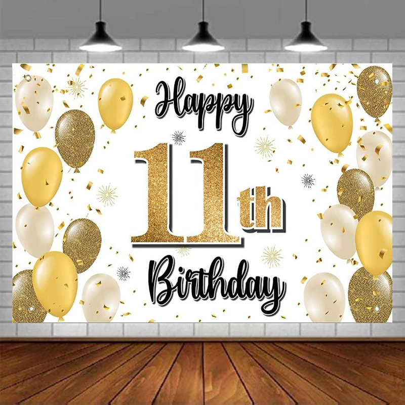 Photography-Backdrop-Happy-Cheers-To-Eleven-Years-Old-Children-11th ...