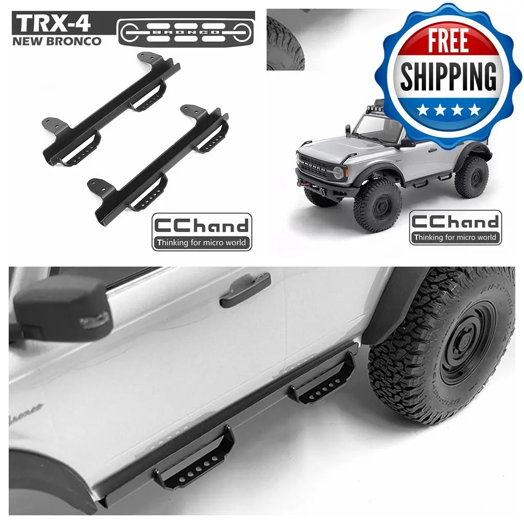 CChand Pedal de paso lateral de acero inoxidable para TRX4 BRONCO 1/10 ...