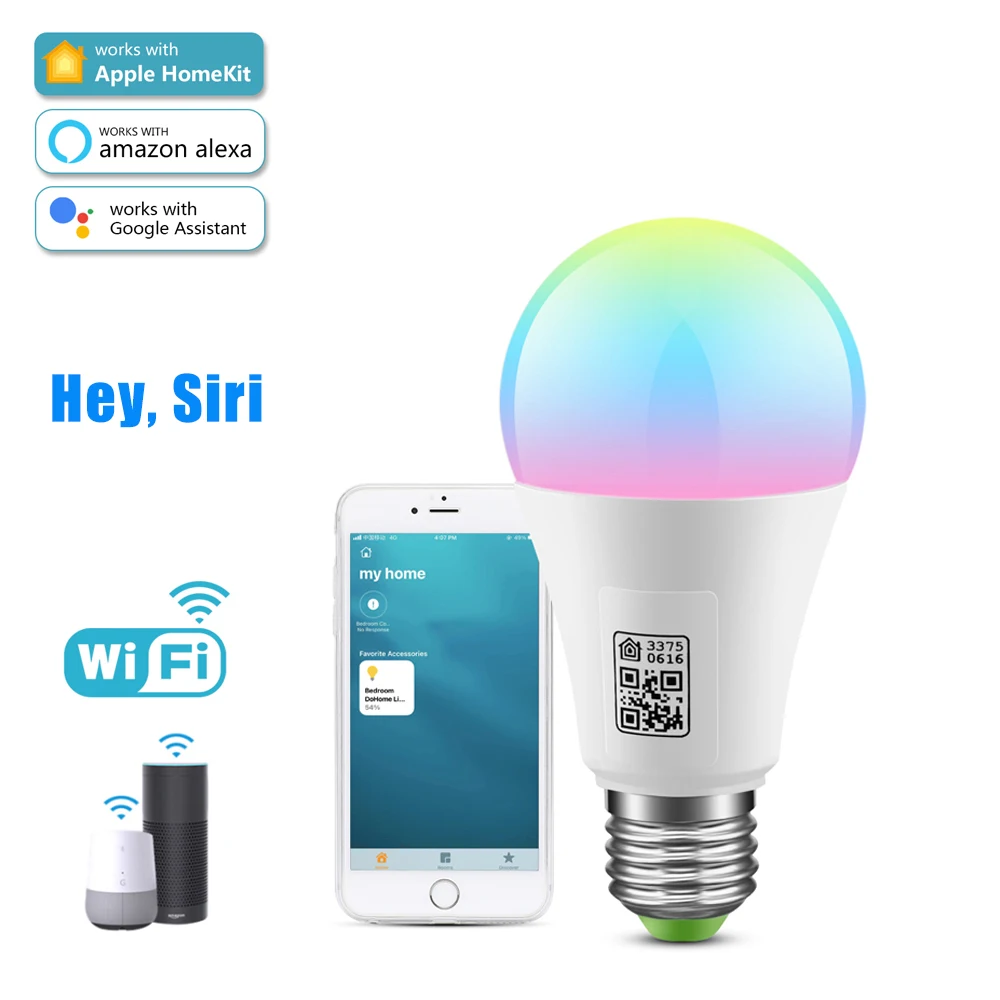 Homekit-bombilla-LED-inteligente-E27-con-Wifi-l-mpara-regulable ...