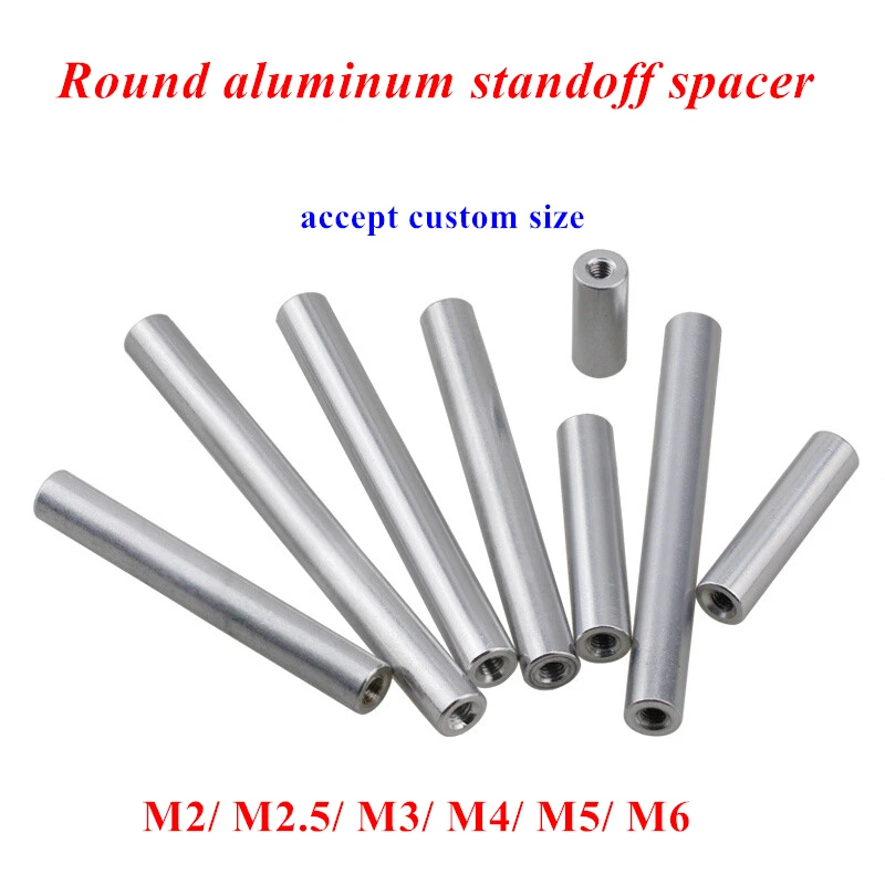 Separadores-de-aluminio-de-2-10-piezas-varillas-espaciadoras-redondas ...