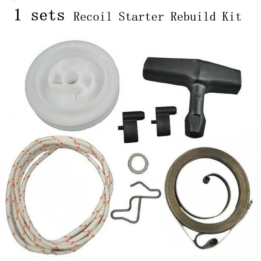 Recoil-Rewind-Spring-Starter-Pulley-Handle-Rope-Pawl-Recoil-Starter ...