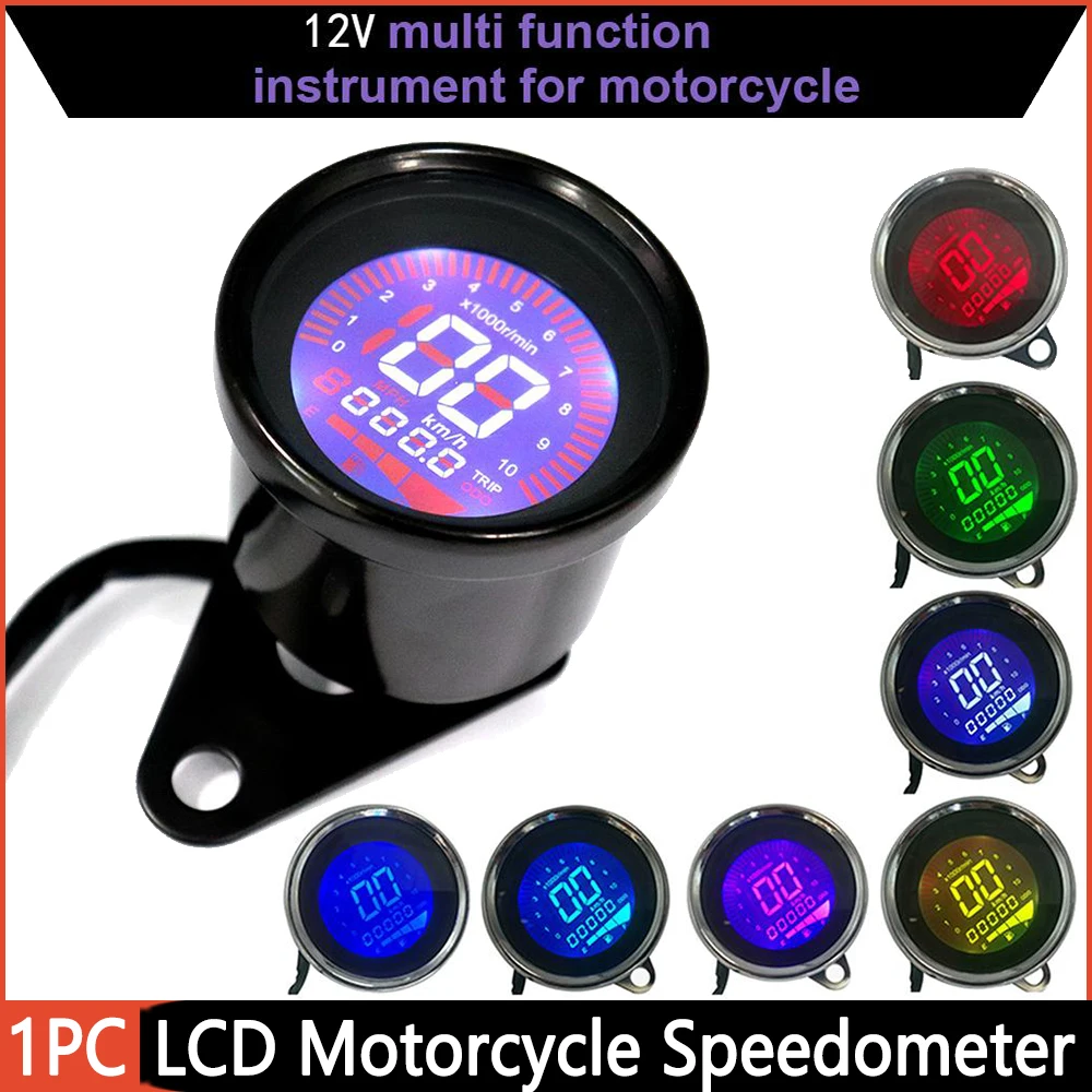 12V-Backlight-Motorcycle-Digital-Dash-Meter-Speedometer-Tachometer ...