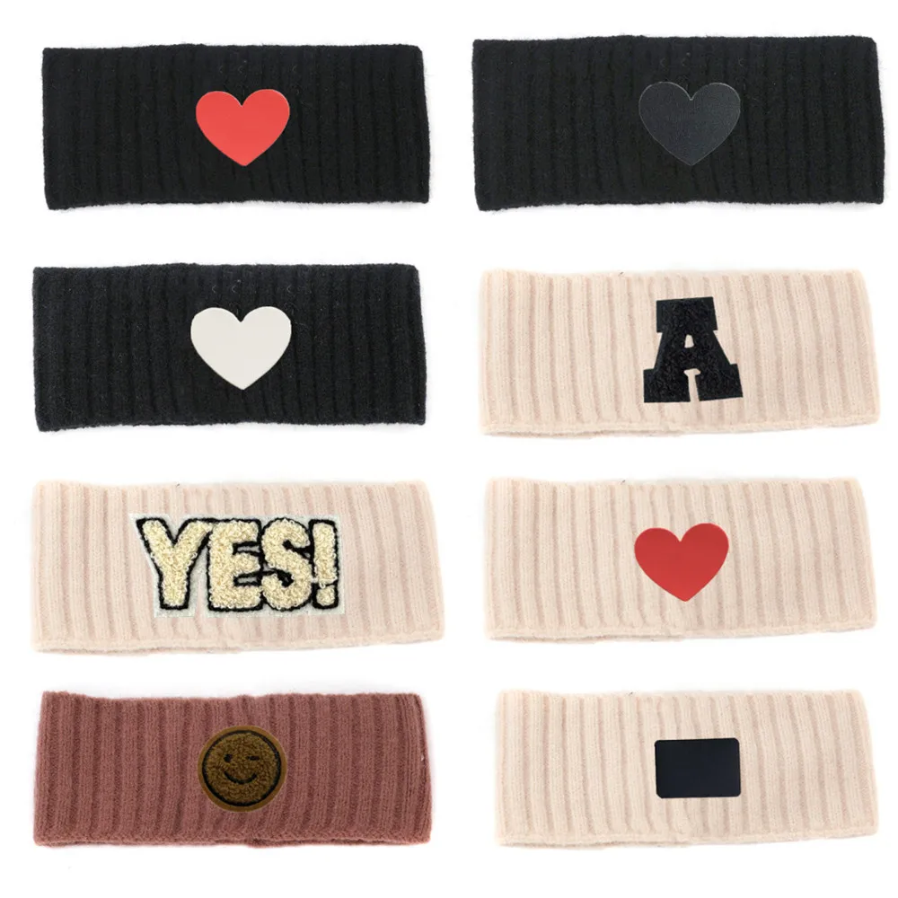 001X-Fashion-smiling-face-Headband-For-Girls-Hair-Accessories-knitted ...