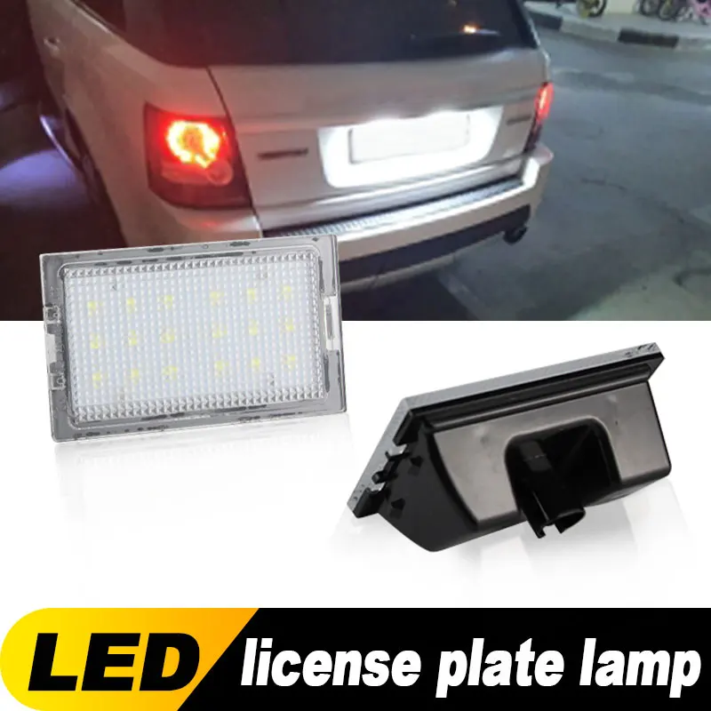2pcs LED Number License Plate Light Lamps Bulbs for Land Rover Range ...
