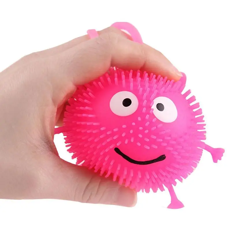LED-Bouncy-Ball-Stress-Relief-Flashing-Balls-Smile-Face-Flashing-Toy ...