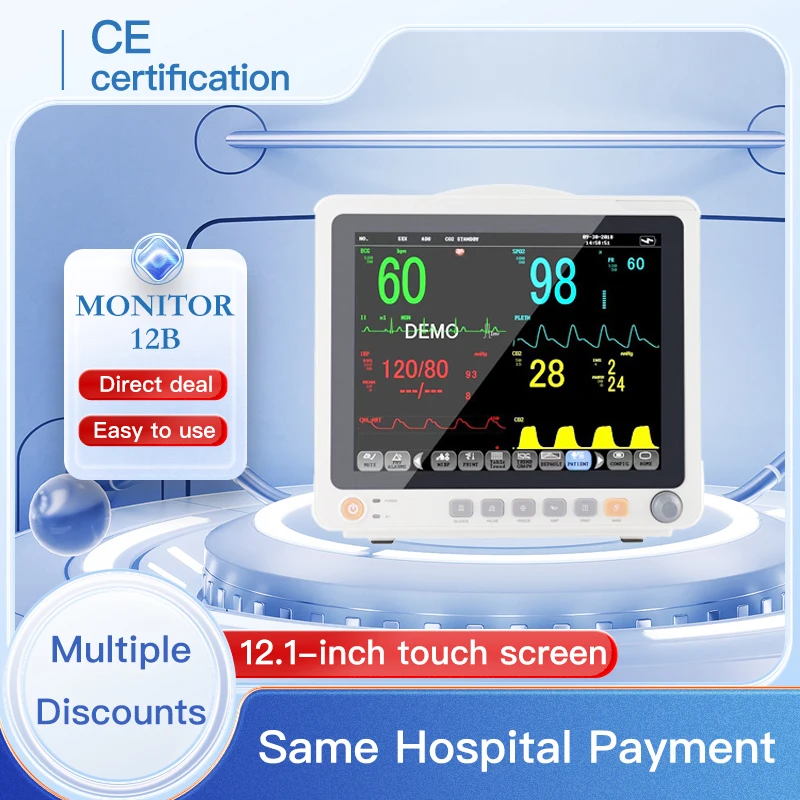 Monitor-de-electrocardiograma-multipar-metro-con-pantalla-t-ctil-de-12-1-pulgadas-monitor-de ...