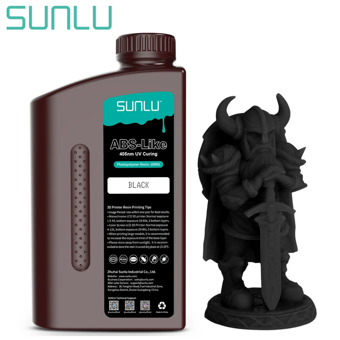 SUNLU 1000G ABS-LIKE Low Ordor Smooth Surface 405nm UV Resin Curing ...