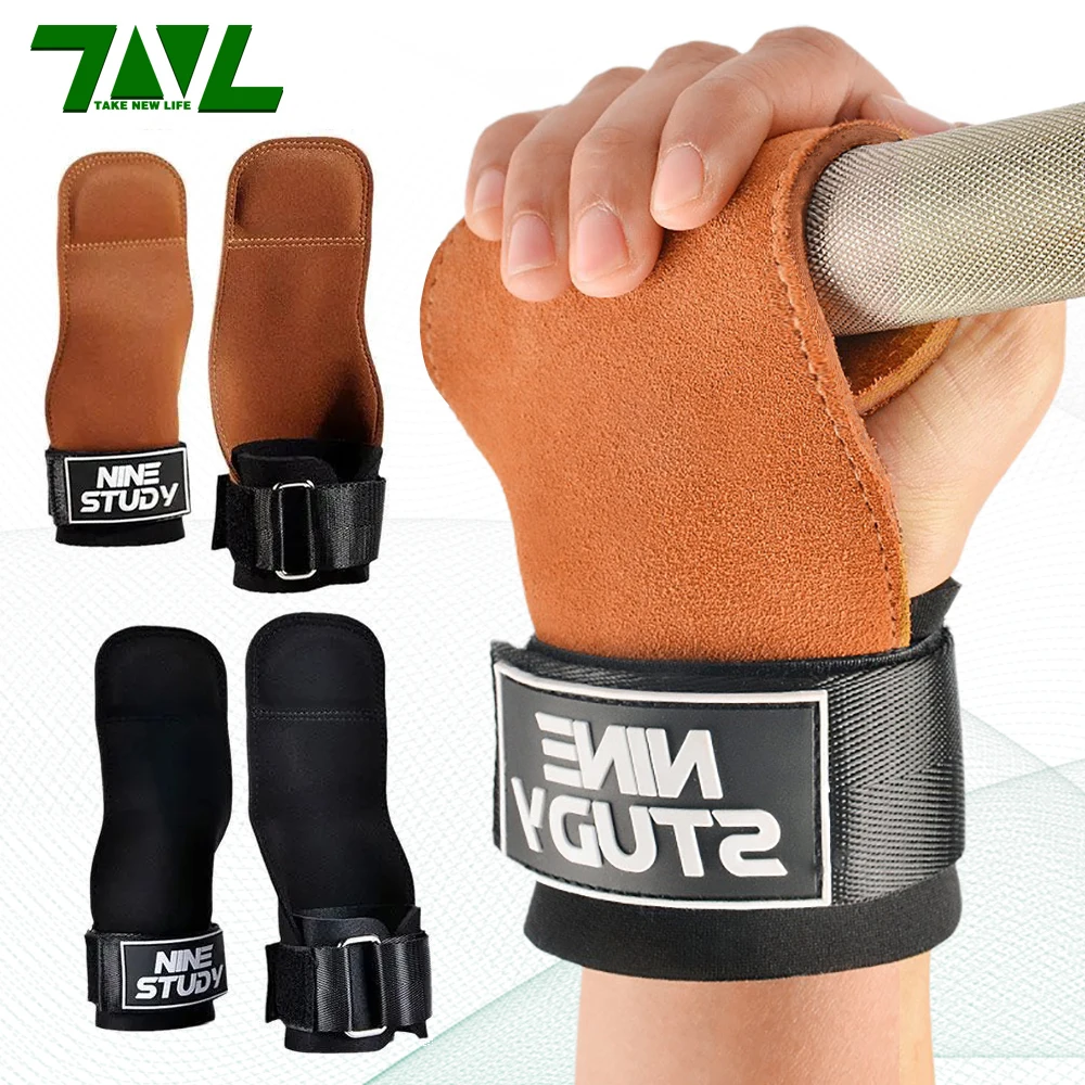 Gym-Gloves-Grips-Anti-Skid-Wrist-Straps-Protector-for-Weightlifting ...