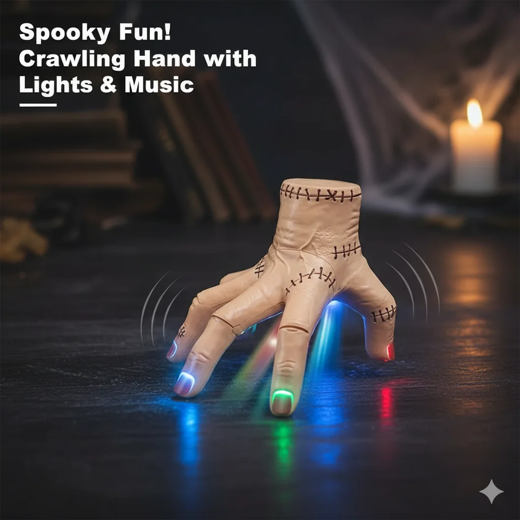 Electric Walking Hand With Sound Light Fun Fake Hand Props Kids Favors ...