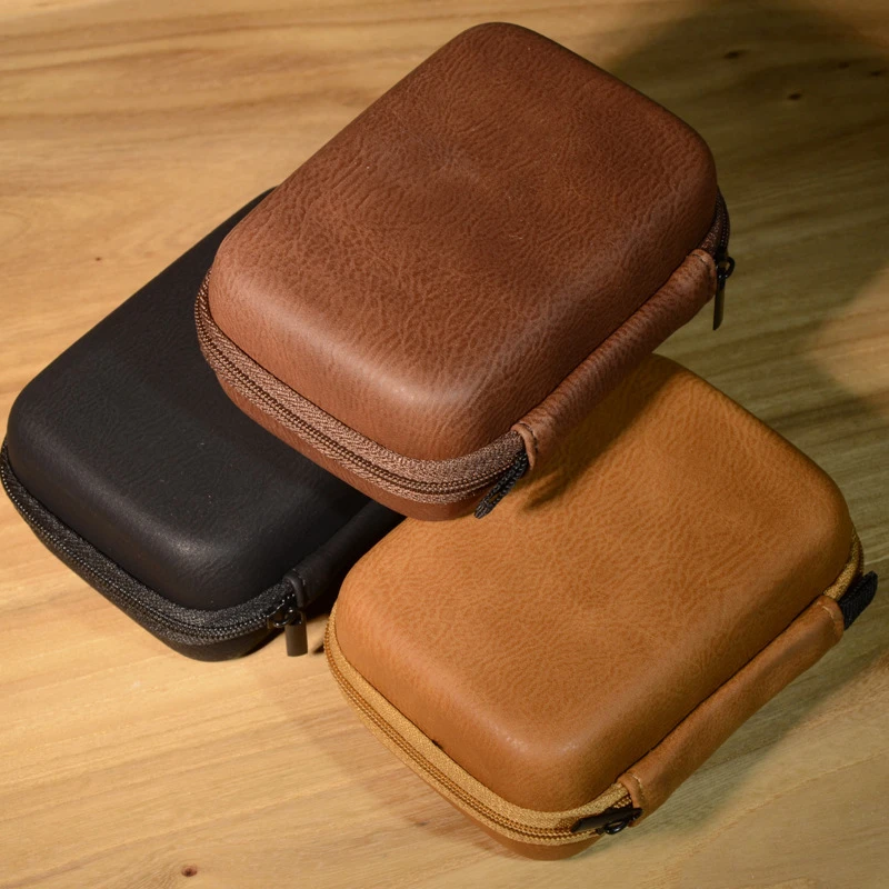 Retro Headphone Storage Box Portable Earphones Storage Bag Case For ...