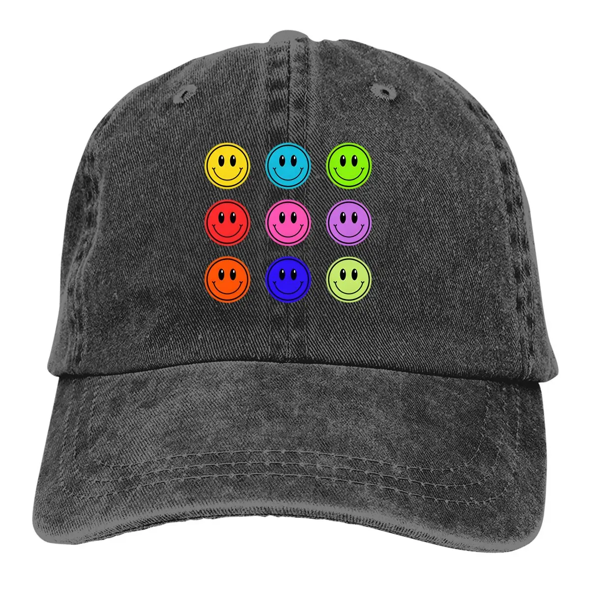 Pure-Color-Dad-Hats-Happy-Women-s-Hat-Sun-Visor-Baseball-Caps ...
