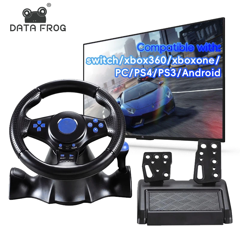 DATA-FROG-Game-Steering-Wheel-For-PS3-Racing-Pad-180-Degree-Computer ...