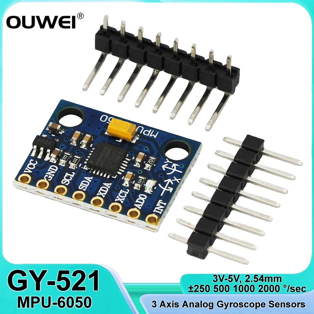 GY-521-MPU-6050-mpu6050-3-Achsen-Analoggyroskopsensoren-Beschleunigung ...