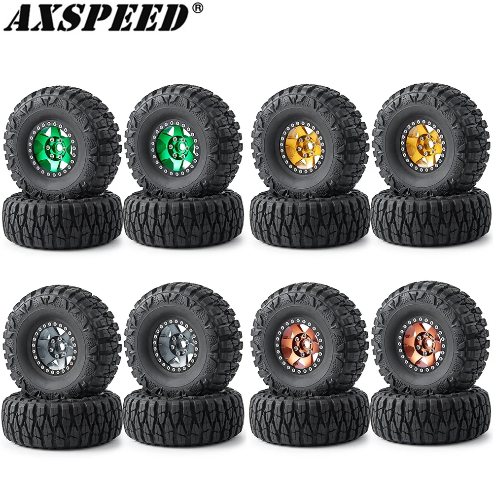 1.9 Beadlock Wheels Tires | 10 Rc Crawler Beadlock Wheels - 4pcs 1 ...