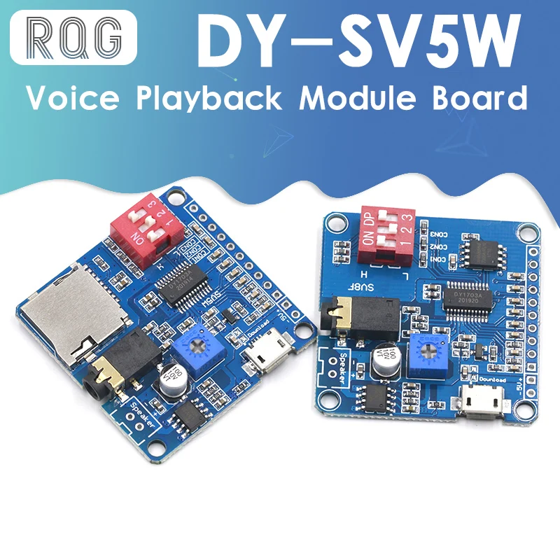 Voice Playback Module Board MP3 Music Player 5W MP3 Playback Serial ...