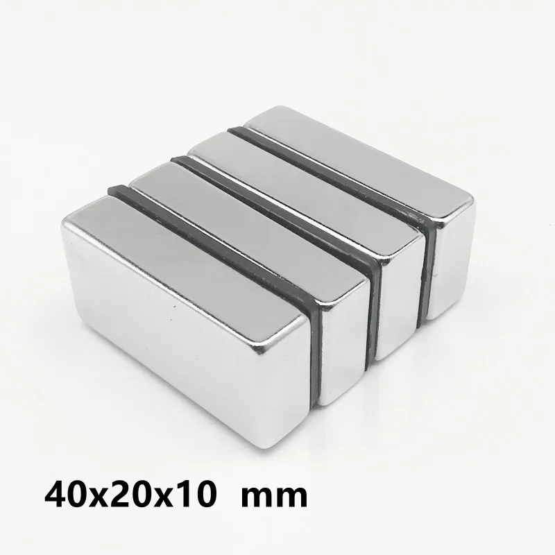 1-15PCS-40x20x10-Quadrate-Powerful-Magnets-Strip-DIY-Permanent-Magnetic ...