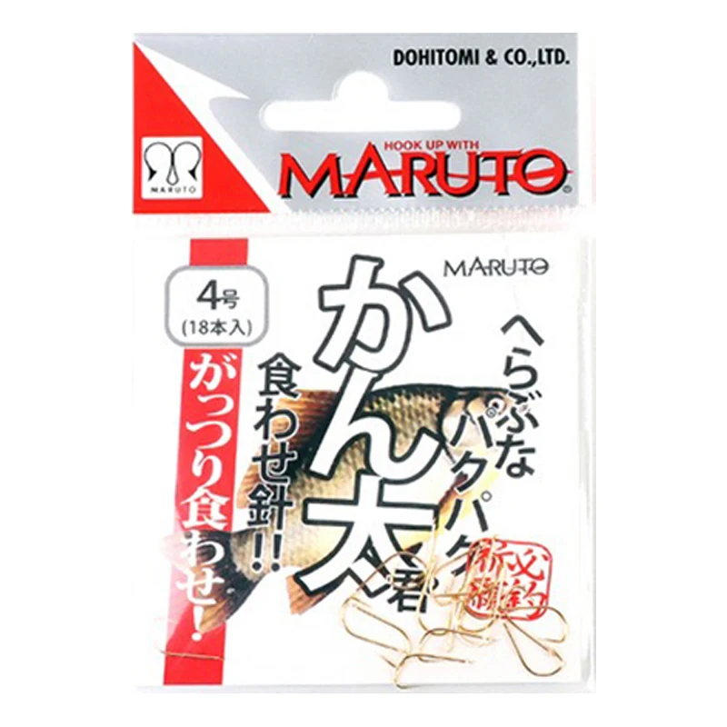MARUTO-Fishing-Hook-Tai-Jun-Gold-1-8-High-Carbon-Steel-No-Barb-Fishing ...