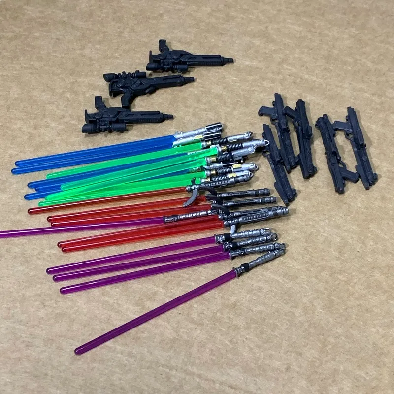 Lot Lightsaber Blaster Gun Jetpack For 6'' Star Wars Black Series or GI ...