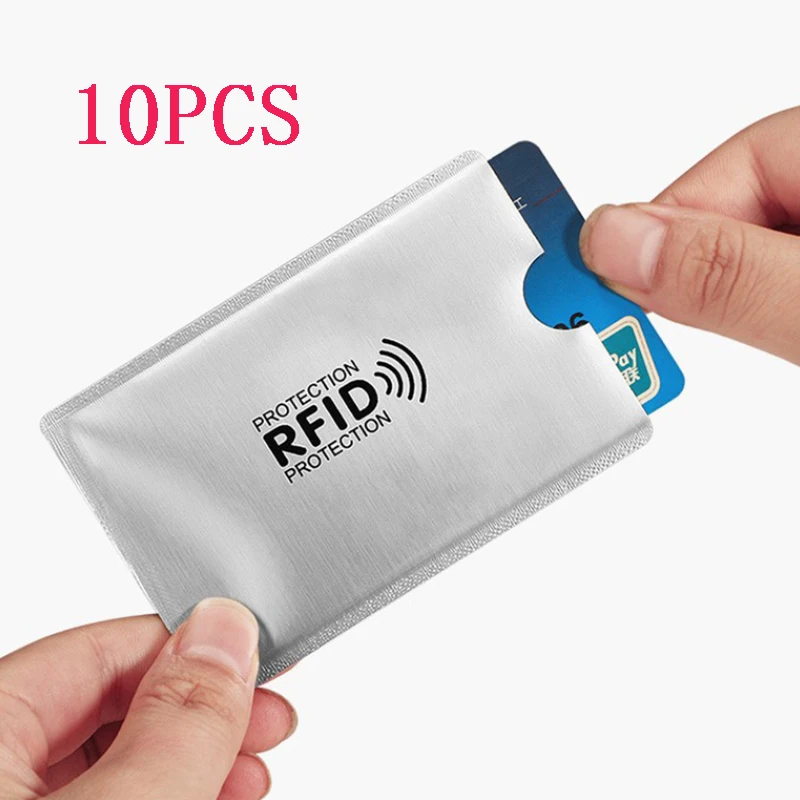 Anti-Scan-Card-Sleeve-Credit-NFC-RFID-Card-Protector-Folha-de-alum-nio ...