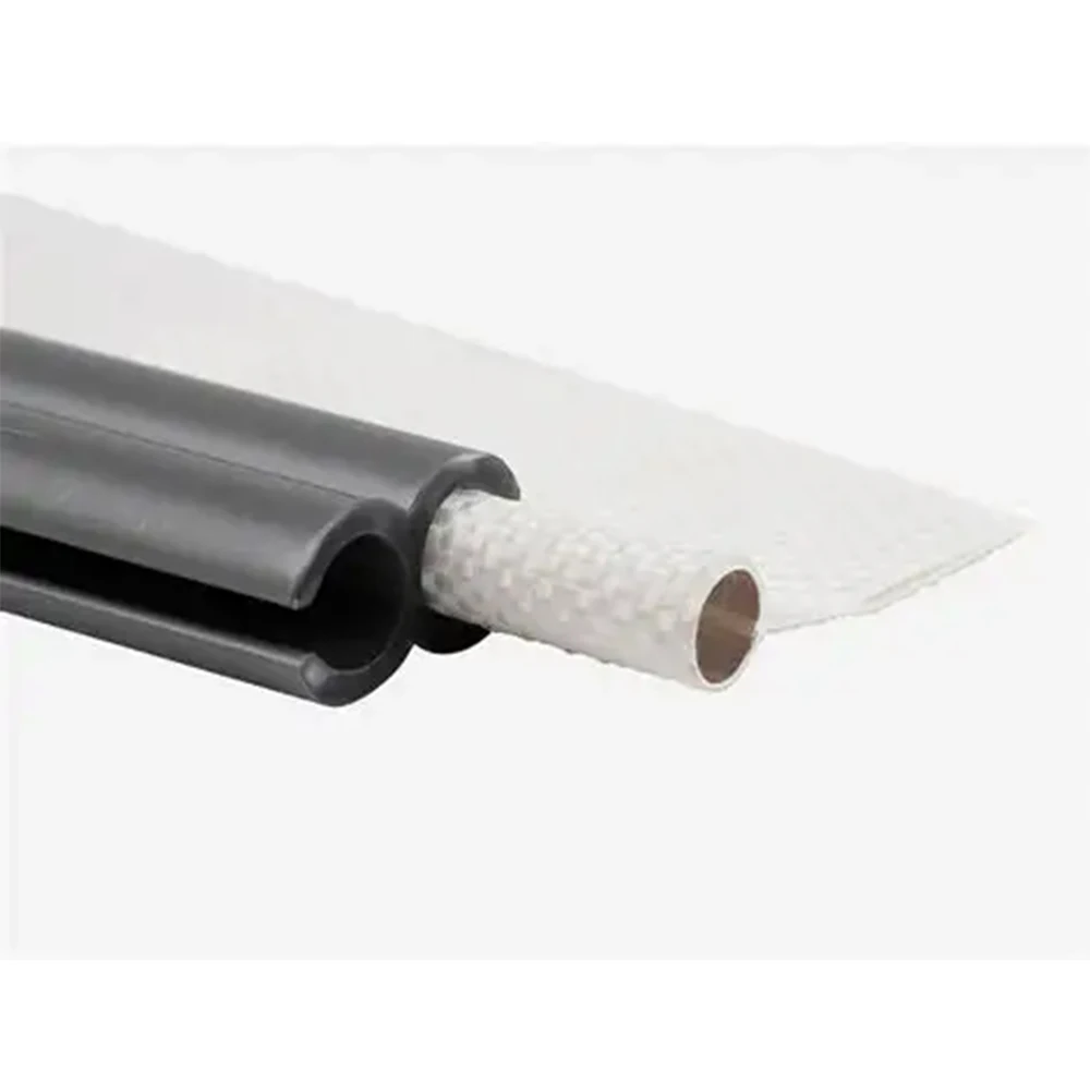 1m Caravan Awning Rail Piping 6mm Double Flap Black Grey PVC Core Keder ...