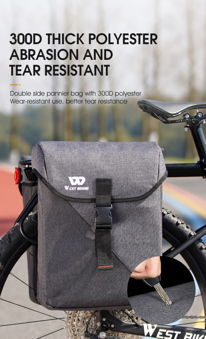 Bike Bag Pannier Trunk | Bicycle Saddlebags Borgen | Bike Rear Seat ...