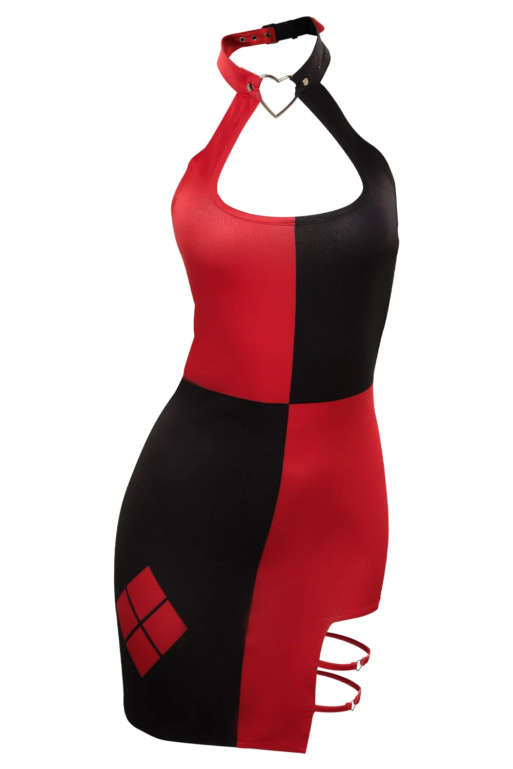 Quinzel-Cosplay-Sexy-Bodycon-Mini-Dress-Women-Costume-Movie-Super ...