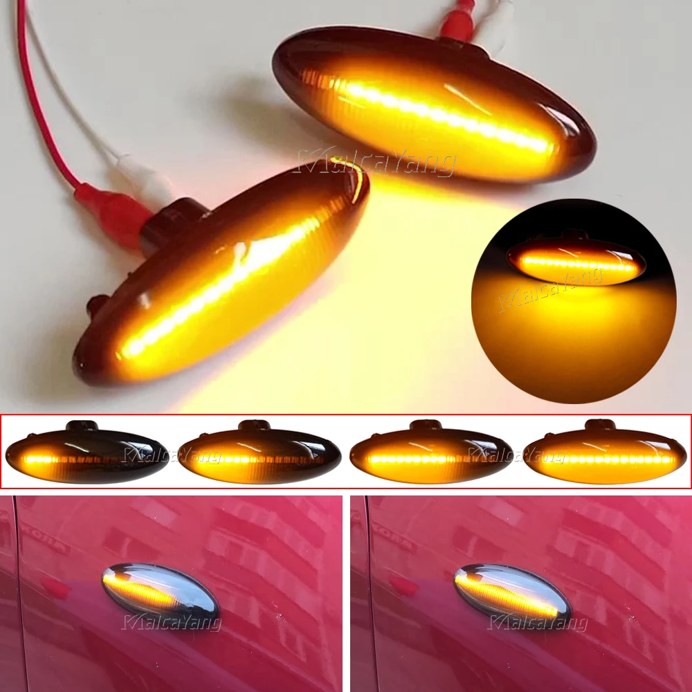 LED Flashing Turn Signal Lights Car Side Marker Blinker Lamp For Toyota ...