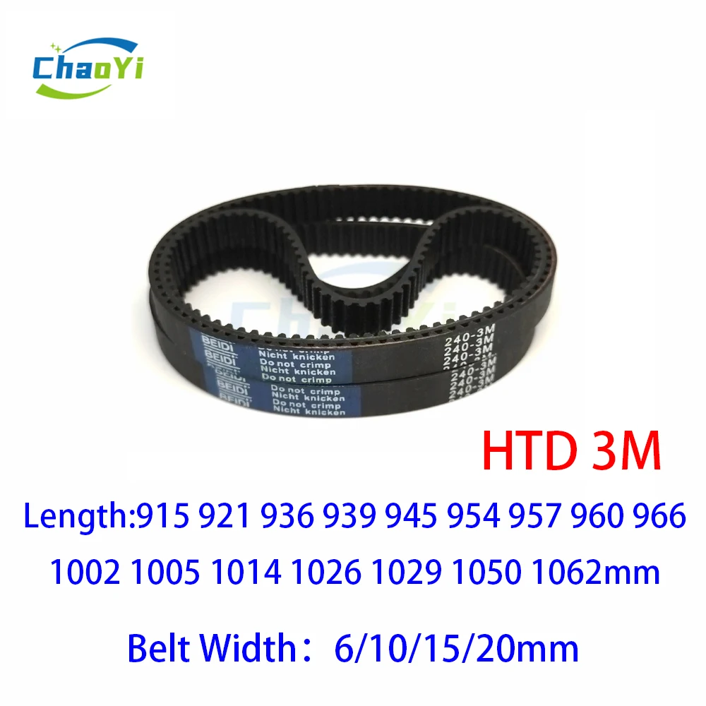 HTD-3M-Rubber-Timing-Belt-Length-915-921-936-939-945-954-957-960-966 ...