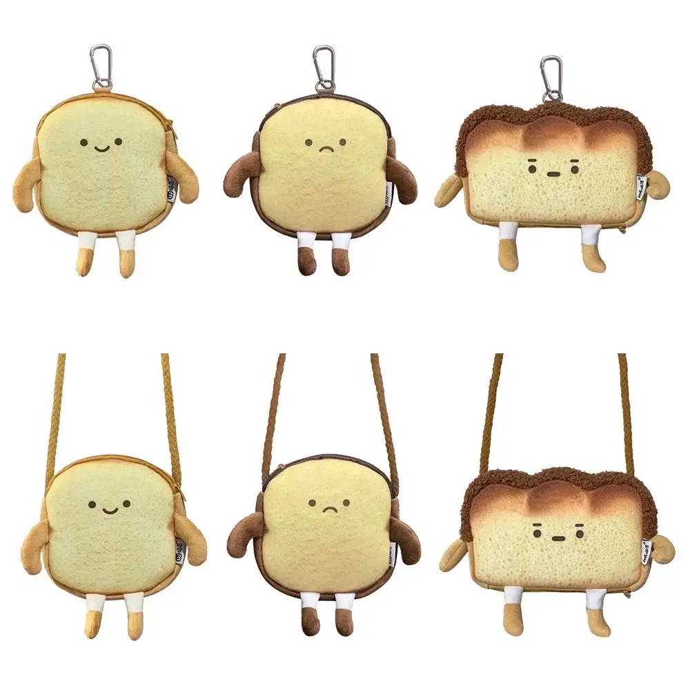 Cartoon Toast Purse Cute Casual Tote Bread Coin Bag Card Holder ...