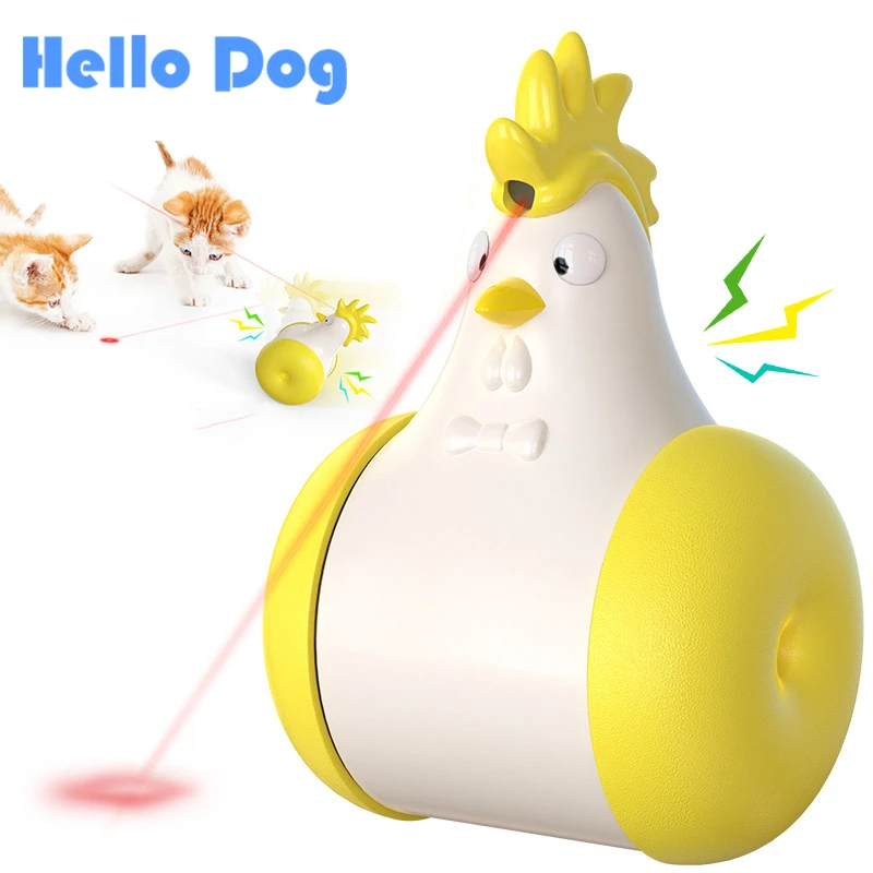 Laser Chicken Cat Toy Self-entertainment Interactive Infrared Laser ...