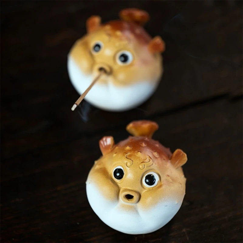 1PC-Resin-Pufferfish-Incenses-Burners-Holder-for-Incenses-Incenses-Base ...