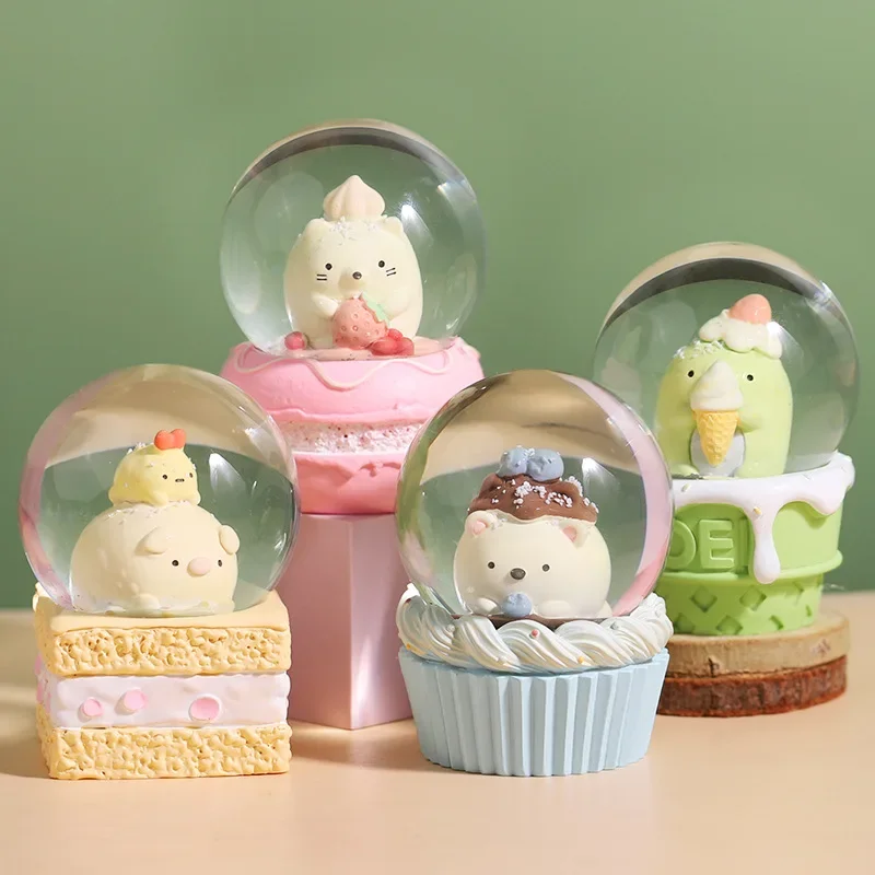 Kawaii-Night-Light-Snowball-Mini-Cute-Crystal-Ball-Glass-Ball-Office ...