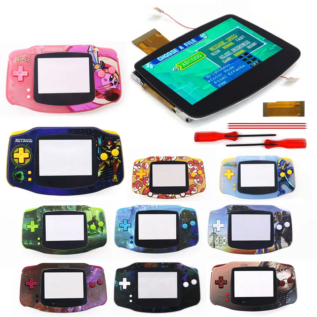 HISPEEDIDO-3-0-Inch-GBA-IPS-V5-Laminated-LCD-Screen-Kits-With-UV-Print ...