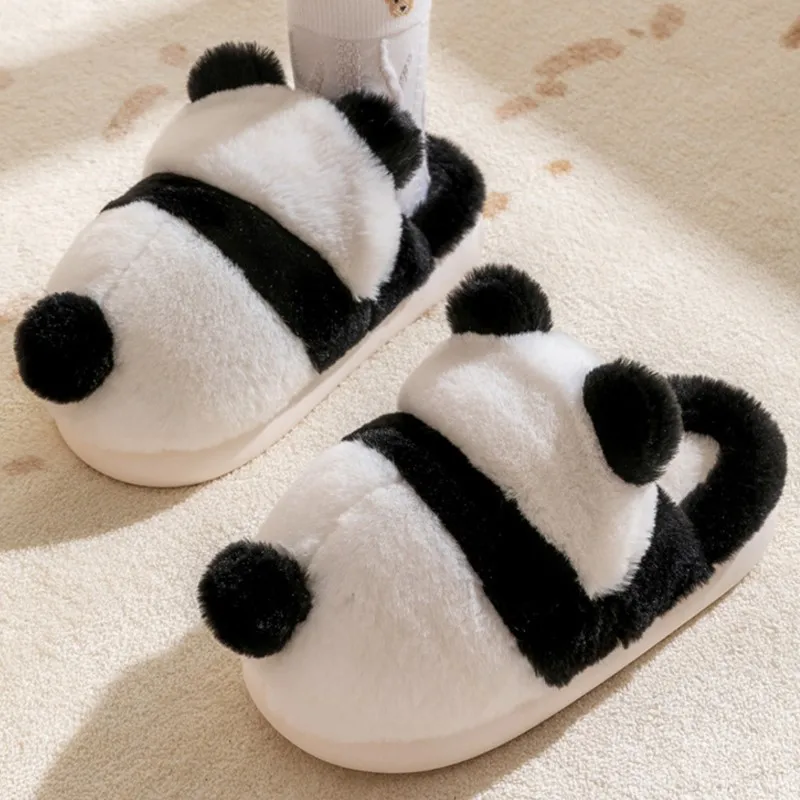 Cute-Panda-Slipper-Shoes-Unisex-Cartoon-Panda-Slippers-Women-Plush ...