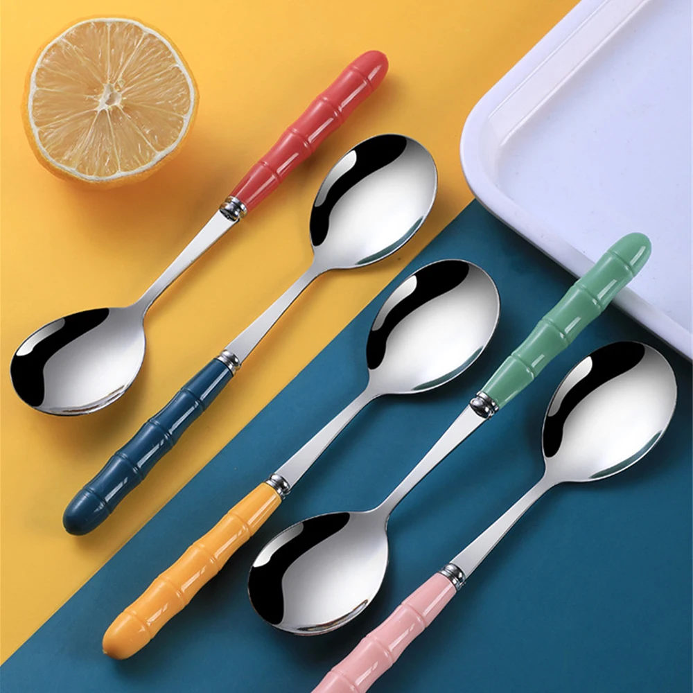 Dessert-Spoon-Fork-304-Stainless-Steel-Eco-friendly-Creative-Tableware ...